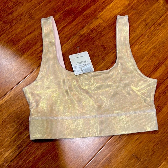Fabletics | Intimates & Sleepwear | Nwt Harlyn Sports Bra In Gold ...